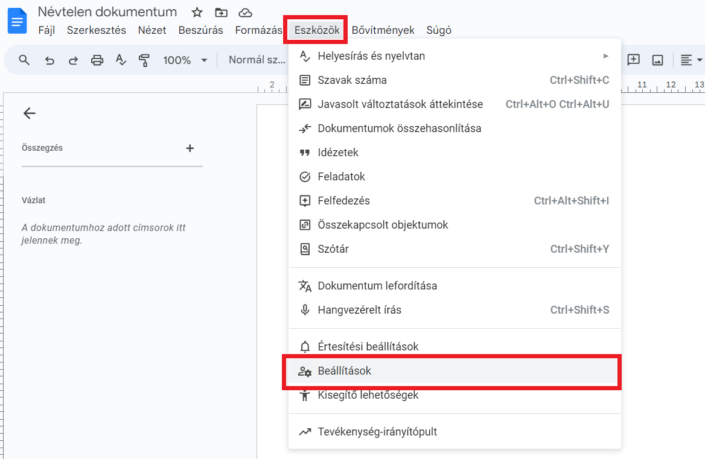 Automatikus szimbólumok a Google Dokumentumokban – Google Workspace